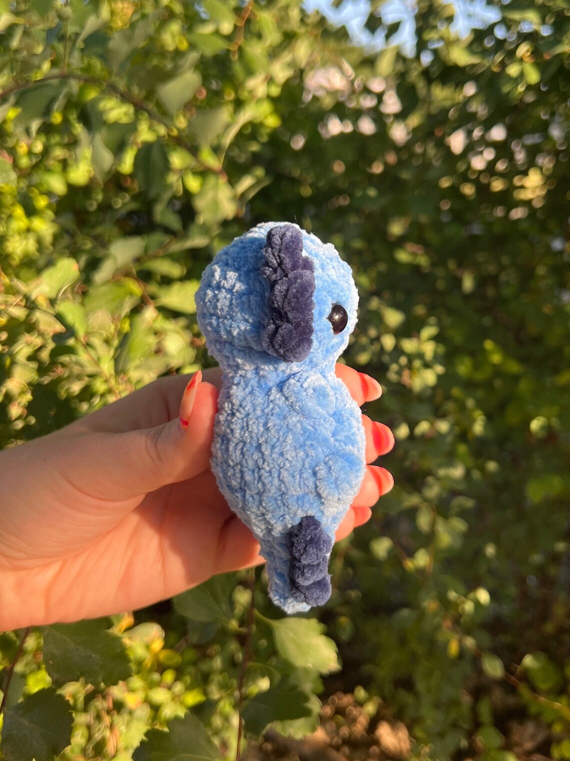 Baby Blue Axolotl, Handmade Crochet Plushy, Stuffed Animal - Etsy