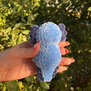 Baby Blue Axolotl, Handmade Crochet Plushy, Stuffed Animal - Etsy