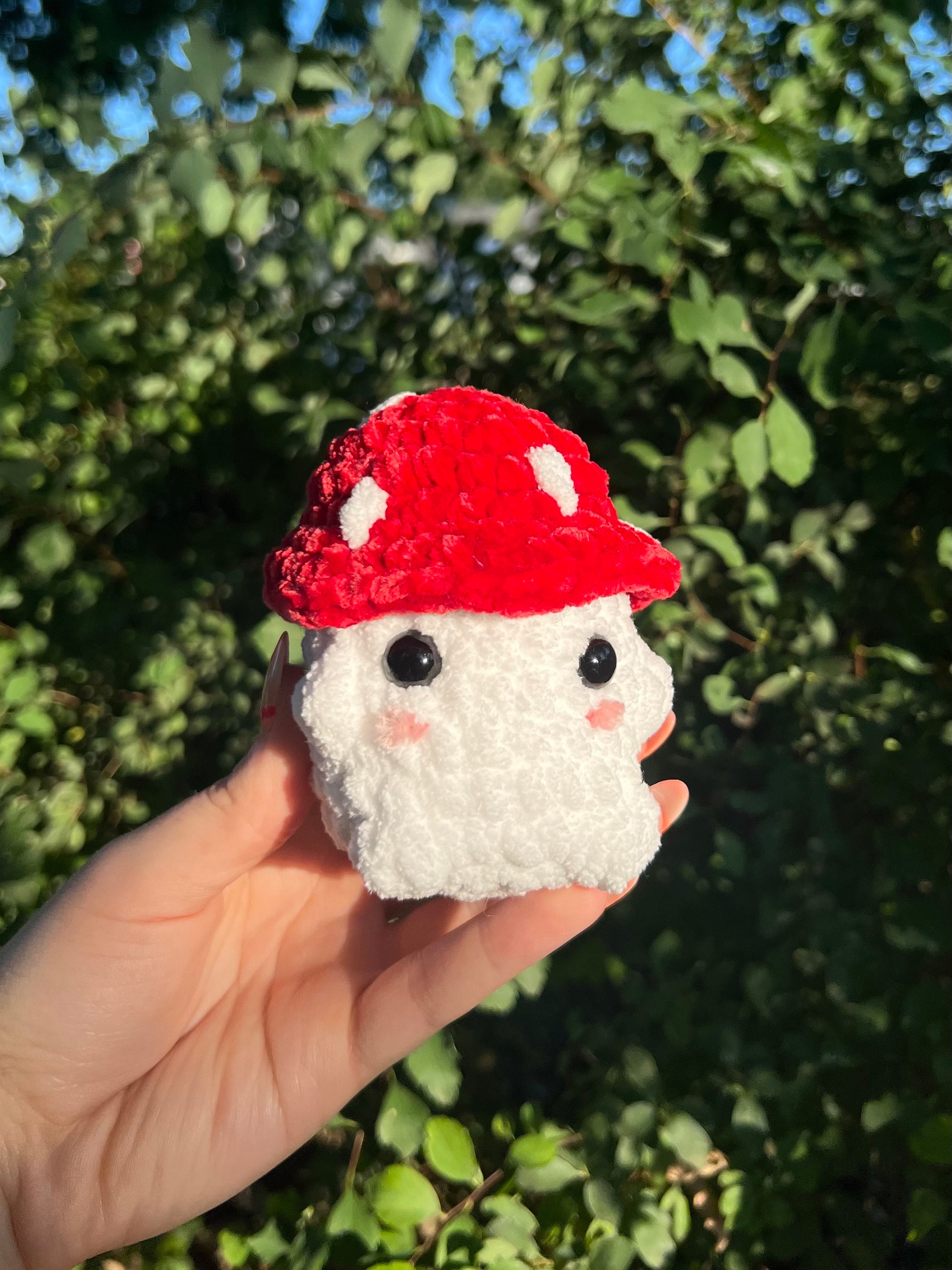 Cute Velvet Mushrooms , Handmade Crochet Plushy, Stuffed Animal - Etsy