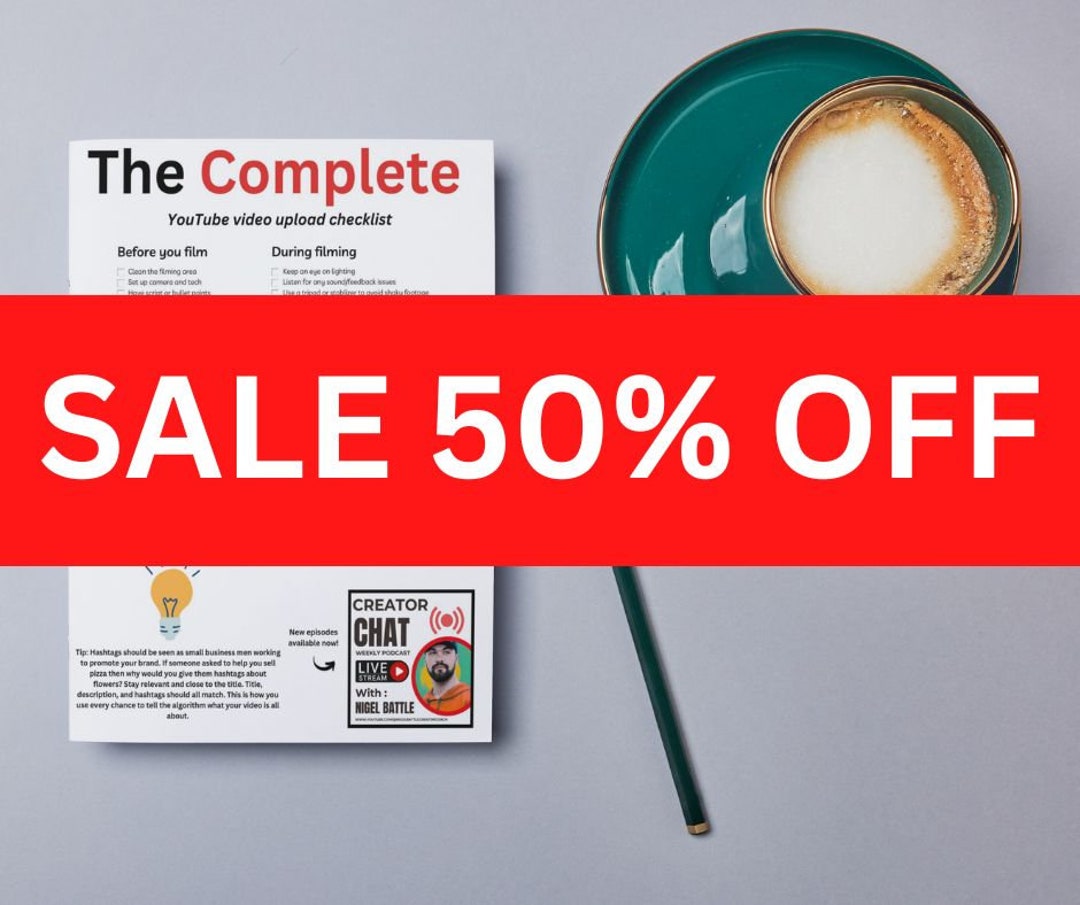 The Complete Youtube Upload Checklist | Nigel Battle-creator Coach ...