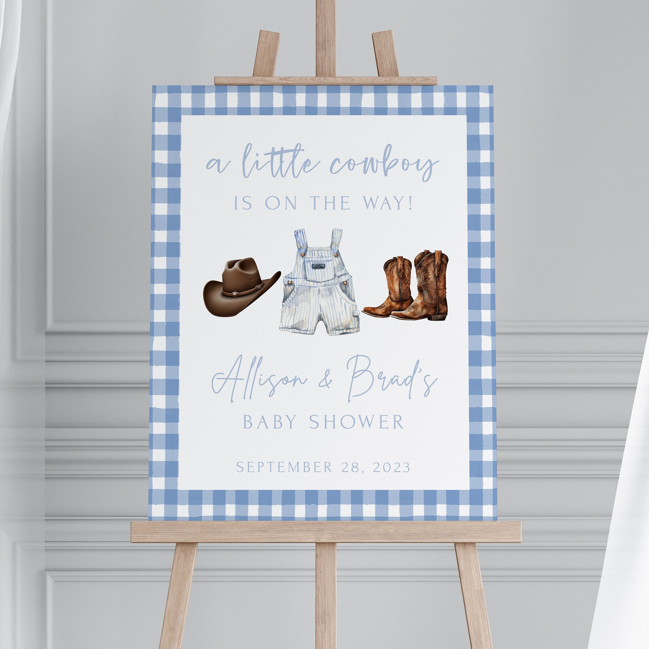 Cowboy Baby Shower Little Cowboy on the Way Little Cowboy Baby Shower ...