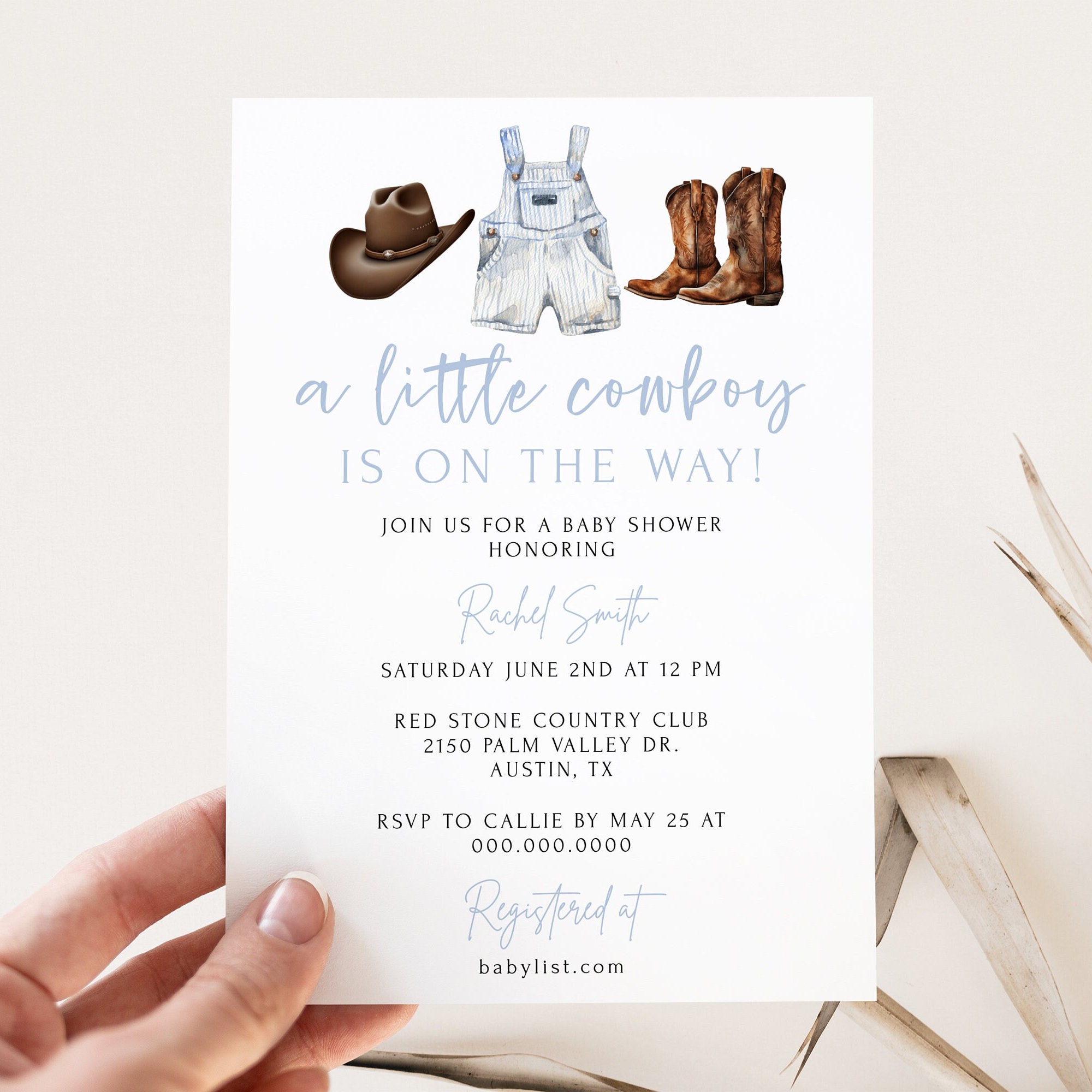 Cowboy Baby Shower Little Cowboy on the Way Little Cowboy Baby Shower ...