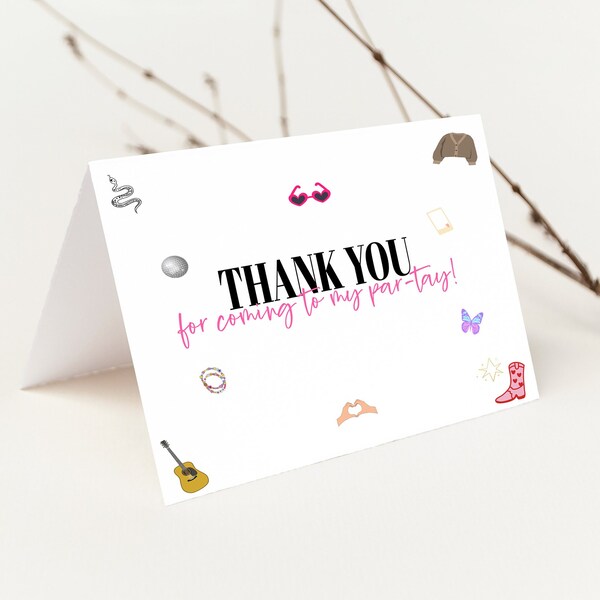 Taylor Thank You Card - Etsy