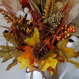 Fall Pumpkin Floral Arrangement Autumn Flower Arrangement - Etsy