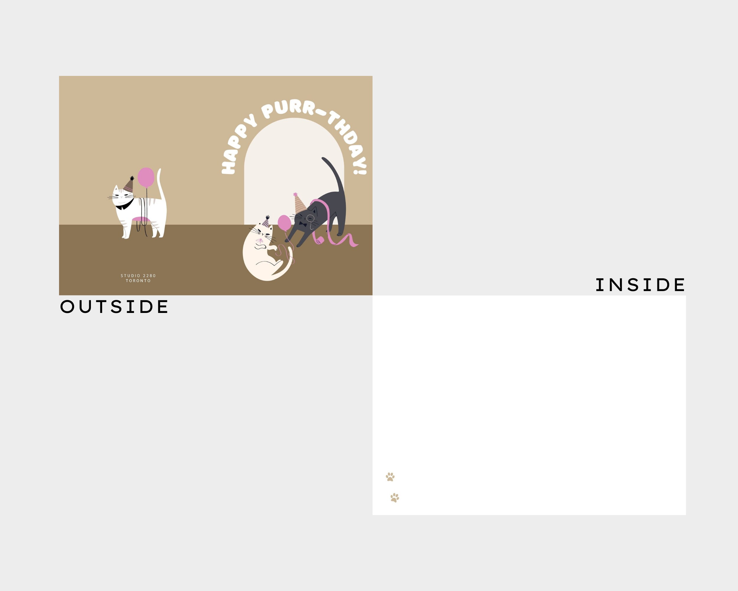 Cat Birthday Card | Printable Birthday Card | Cute Birthday Card ...
