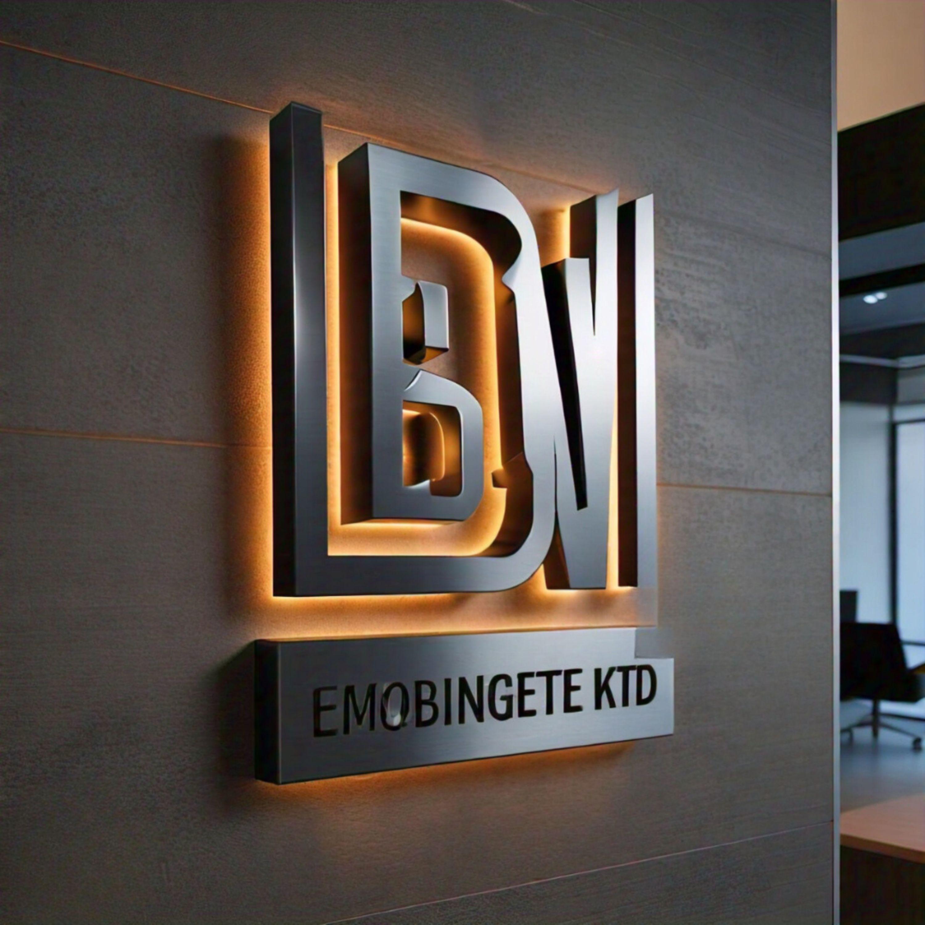 Custom 3D Metal Backlit Sign, Personalized LED Business Logo Sign ...