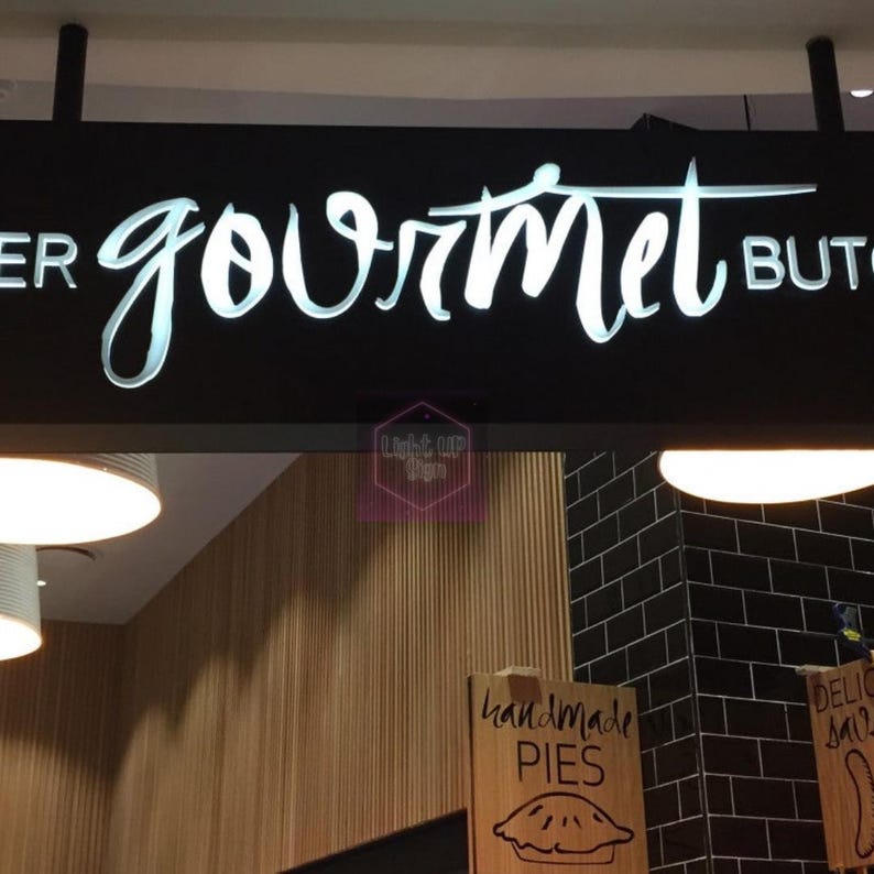 Custom Light Box Sign, Customized Signage for Salon & Coffee Shop ...