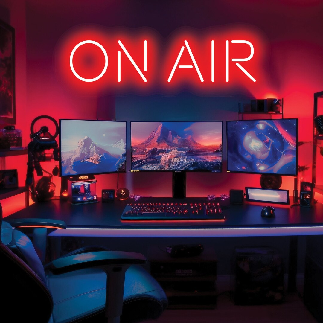 On Air Led Neon Sign ~ on Air Neon Light ~ Recording Studio Wall Decor ...