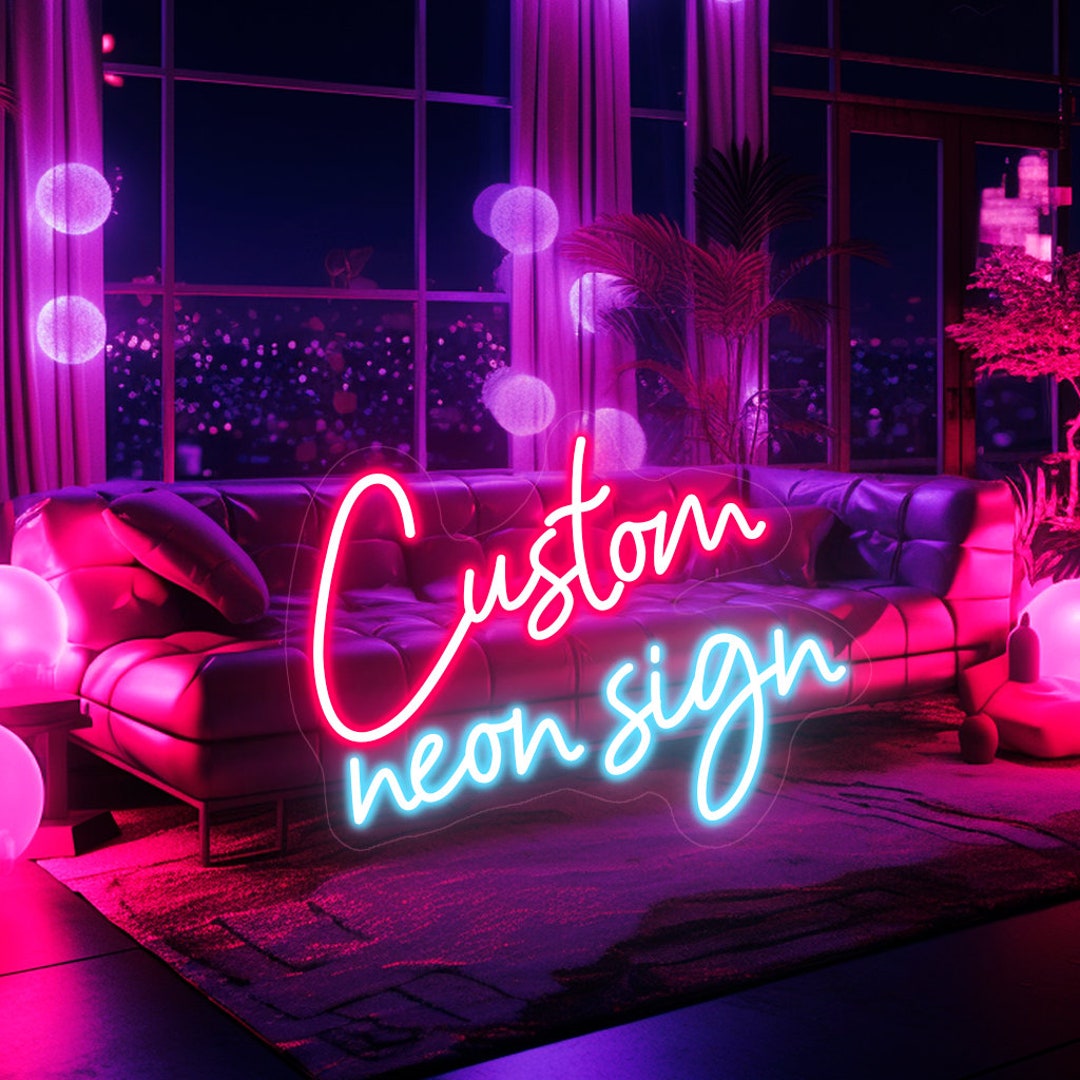 Custom Neon Sign Name Neon Sign Wedding Neon Sign Neon Light Sign Neon ...