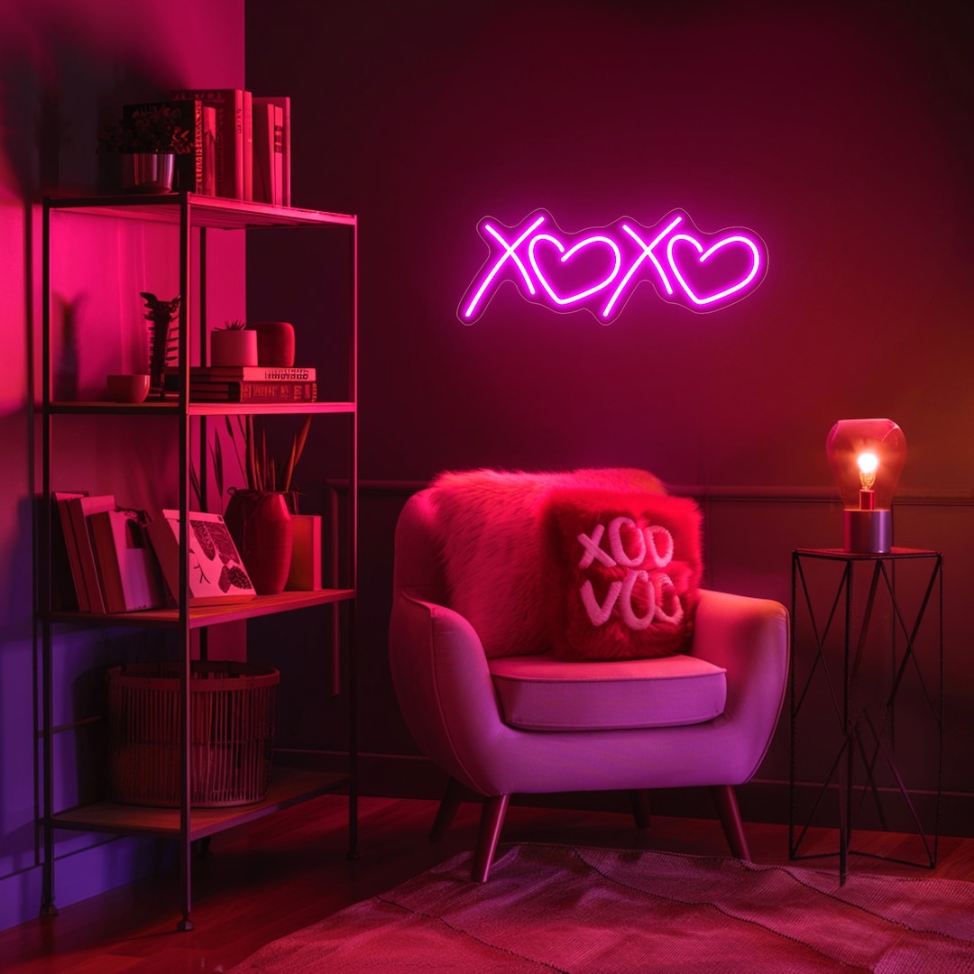 Xoxo Neon Sign Wall Art Decor ~ Neon Bar Sign ~ Neon Sign Bedroom ...