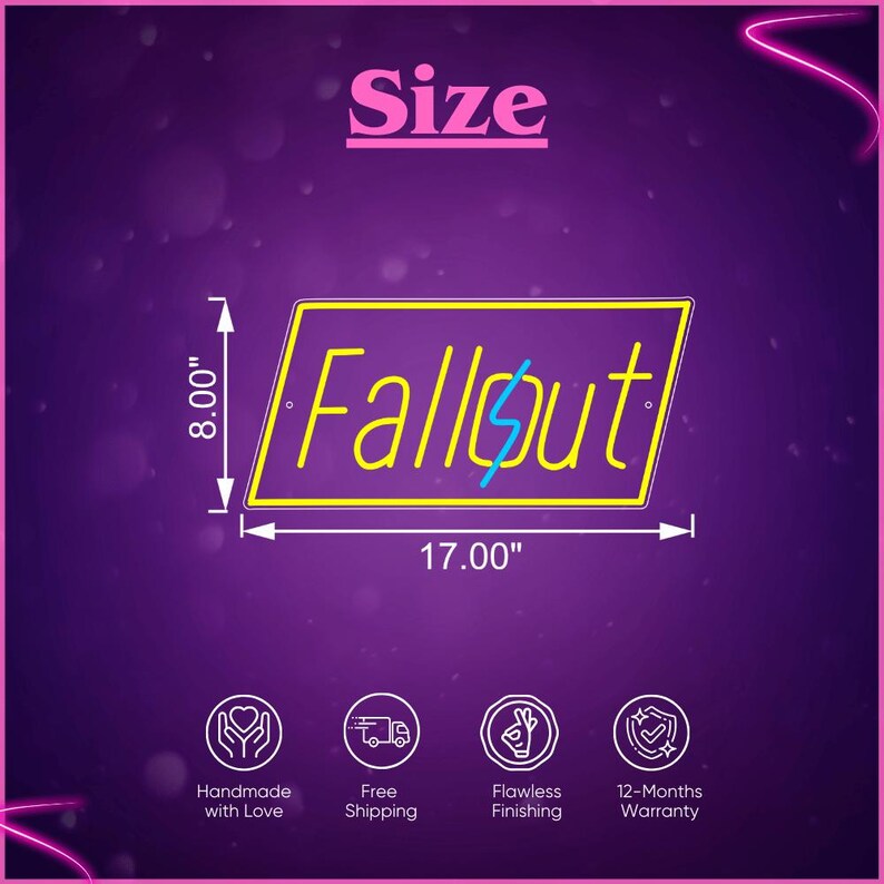Custom Neon Sign | Fallout Neon Sign | Fallout Led Sign | Neon Light ...