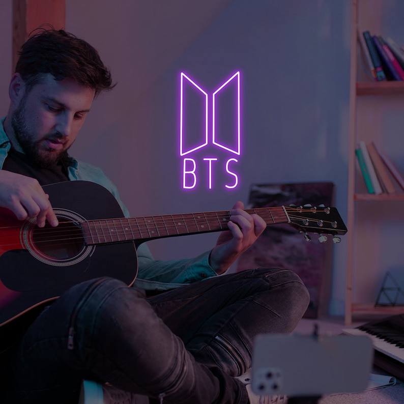 BTS Logo Neon Sign | Neon Sign Bedroom | BTS Led Sign | Music Lover ...
