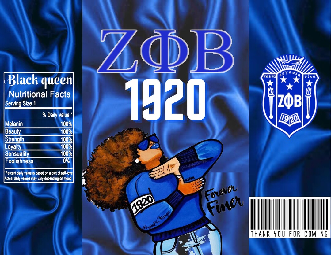 Zeta Phi Beta Potato Chip Bags - Etsy