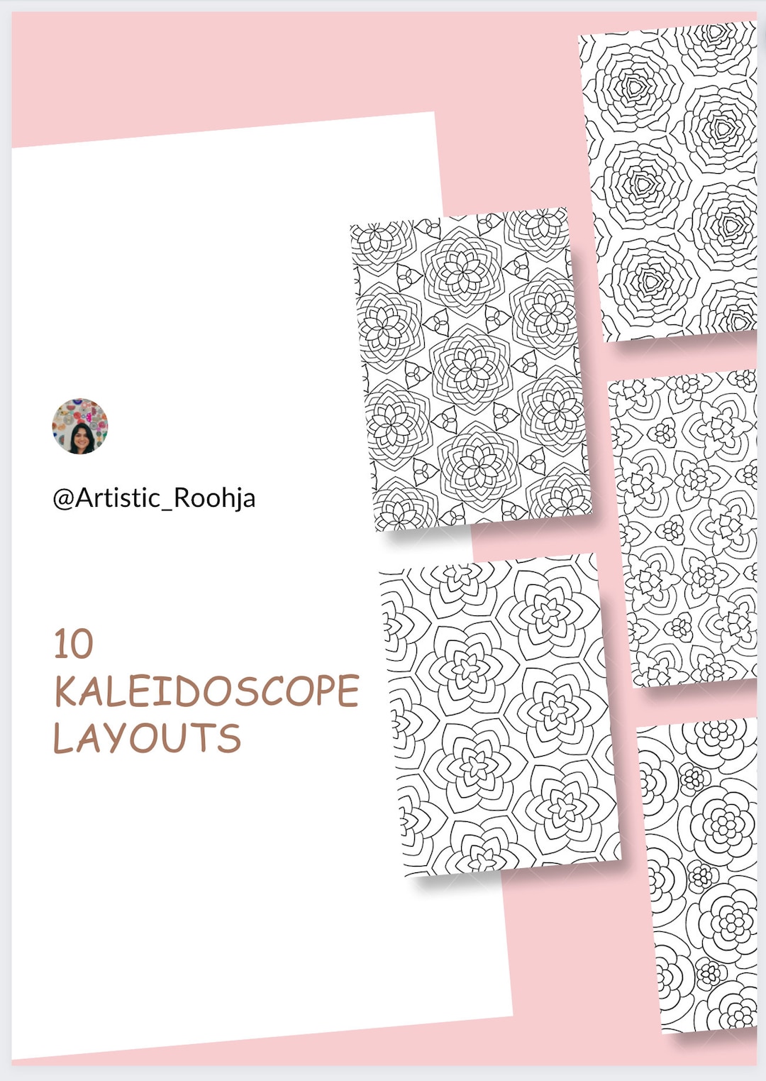 Kaleidoscope Layouts, Kaleidoscope Outlines, Downloadable Kaleidoscope ...