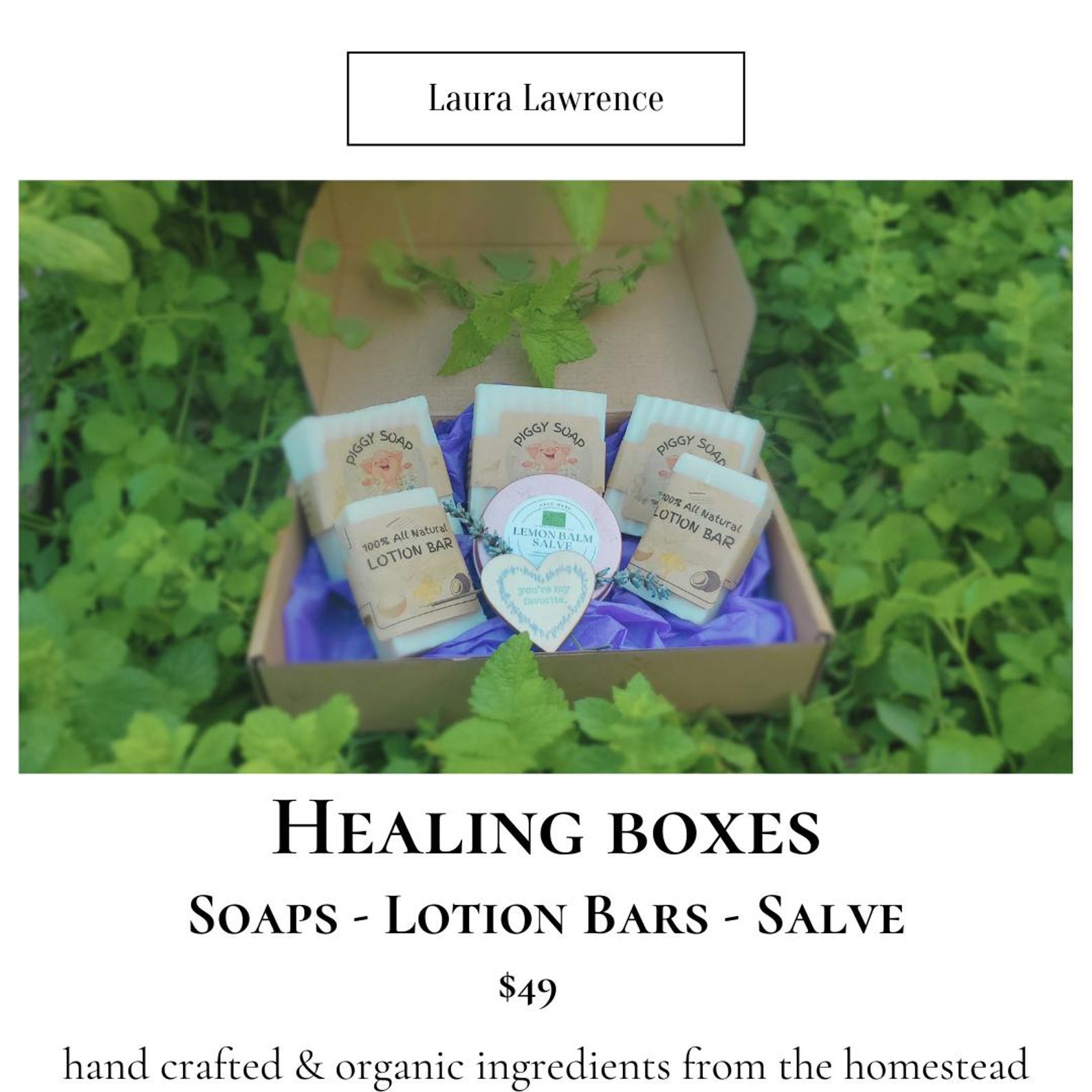 Handcrafted Healing Boxes for Your Skin Soap salve lotion Organic ...