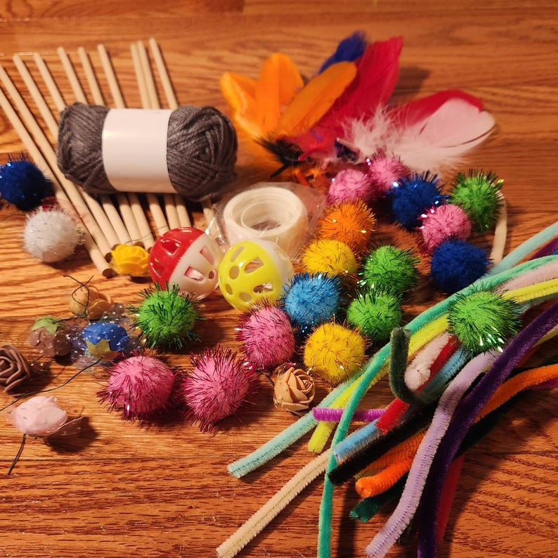 DIY Cat Toy Craft Kit – Kids Arts & Crafts Activity Set - Etsy