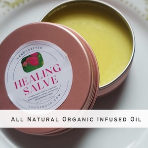Herbal Healing Salve - All Natural in a 2 Ounce Tin - Organic ...