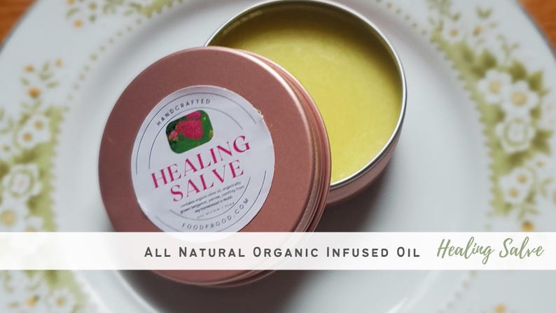 Herbal Healing Salve - All Natural in a 2 Ounce Tin - Organic ...