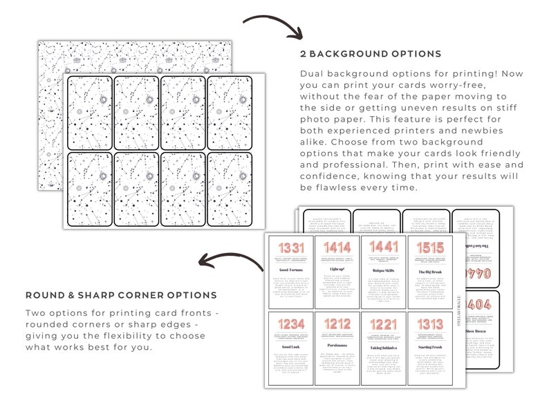 Angel Numbers Oracle Cards Oracle Cards for Print Printable - Etsy