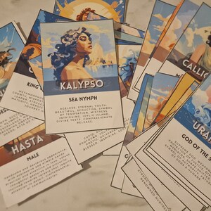 Printable Oracle Deck | GREEK MYTHOLOGY ORACLE | Printable Oracle Cards ...