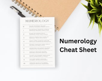 Numerology Charts Printable Pages for Grimoire Book of Shadows ...