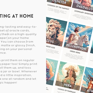 Printable Oracle Deck | GREEK MYTHOLOGY ORACLE | Printable Oracle Cards ...