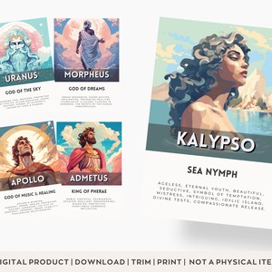 Printable Oracle Deck | GREEK MYTHOLOGY ORACLE | Printable Oracle Cards ...