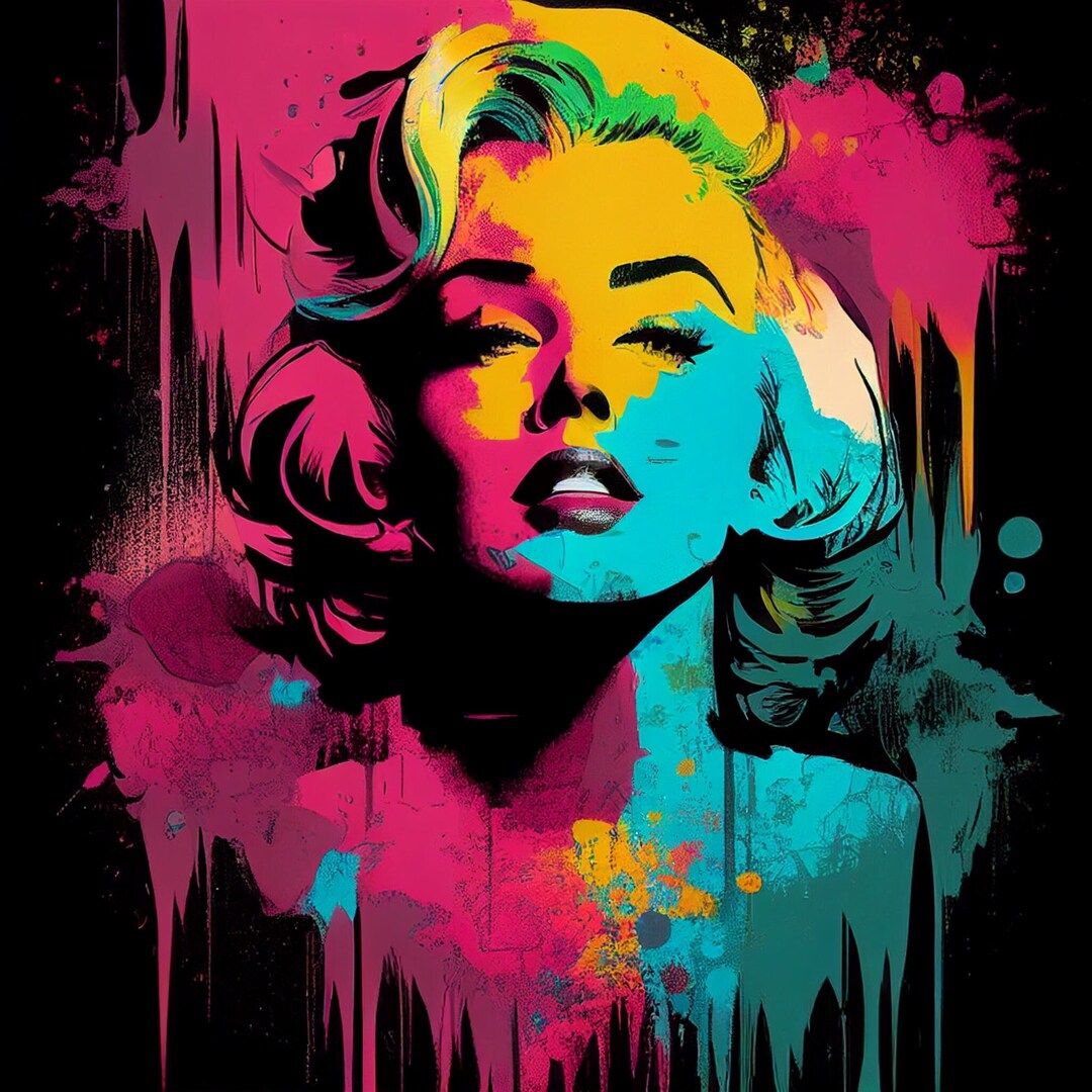 Blast From the Past: Marilyn Monroe Pop Art Digital Print - Etsy