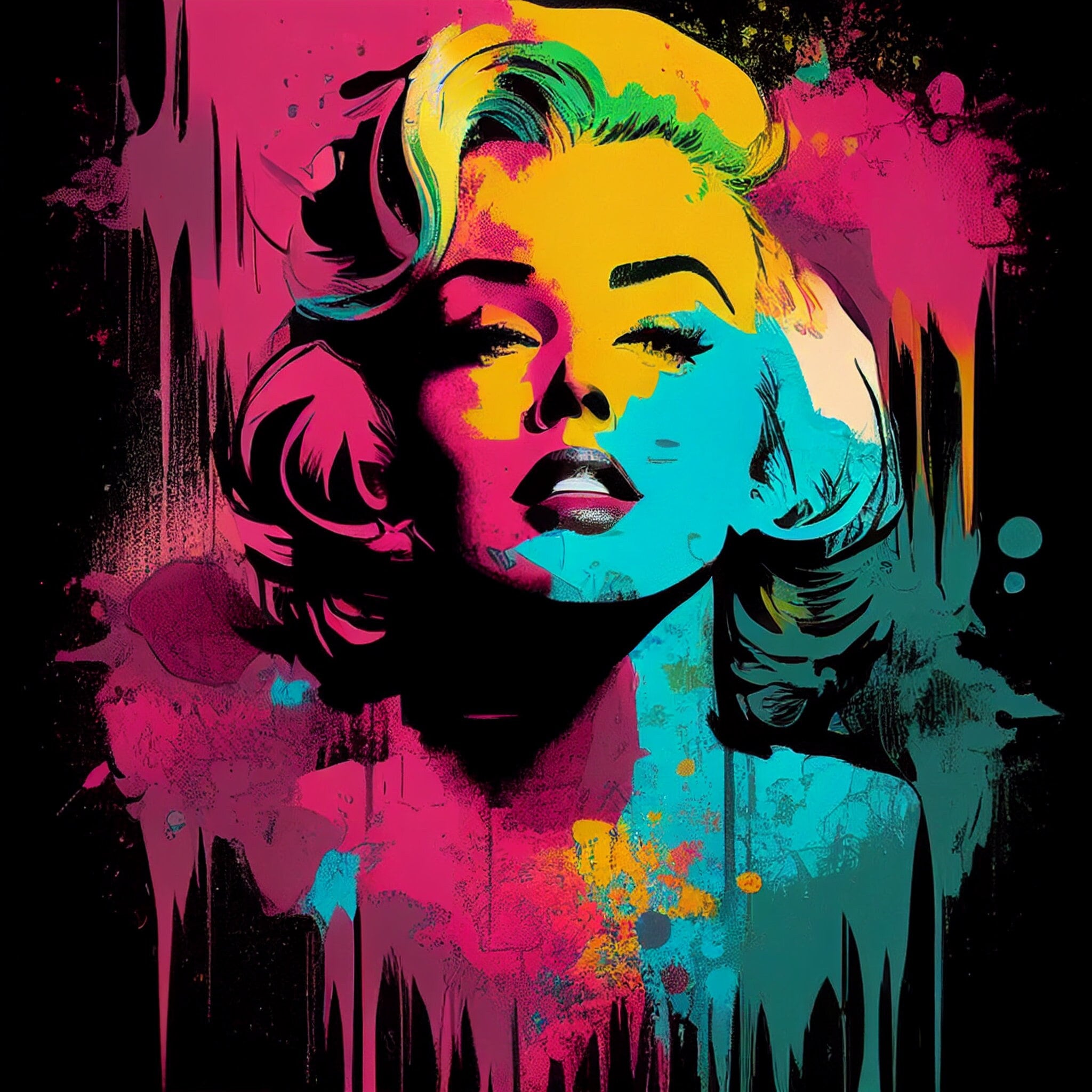 Blast From the Past: Marilyn Monroe Pop Art Digital Print - Etsy