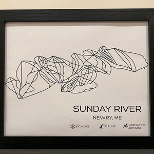 Roundtop Mountain Ski Map - Etsy