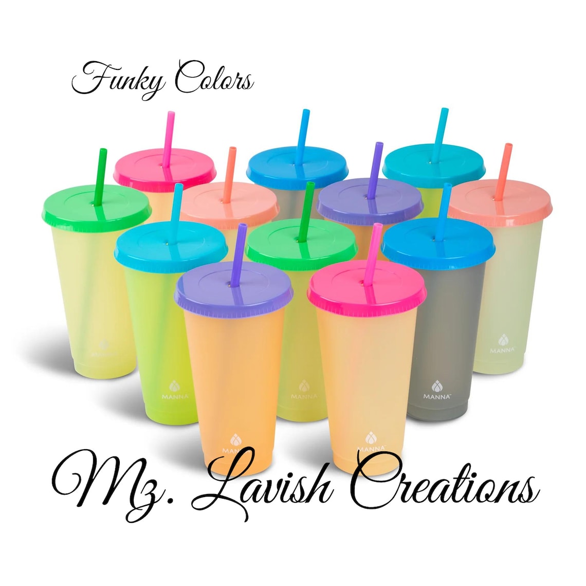 Personalized Color Changing Cold Cup Customized Manna Cup With Lid and ...