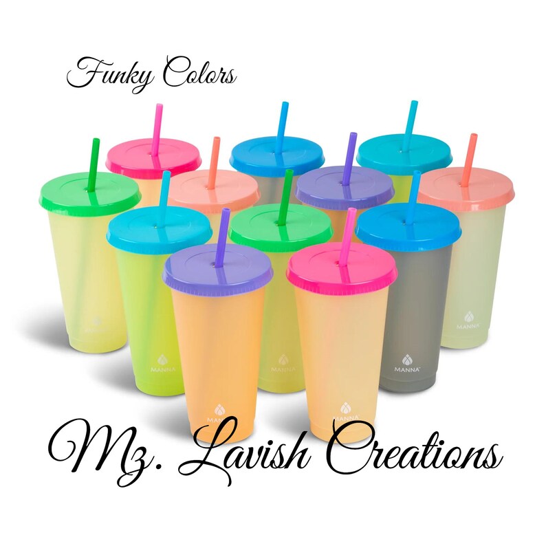 Personalized Color Changing Cold Cup | Customized Manna Cup With Lid ...