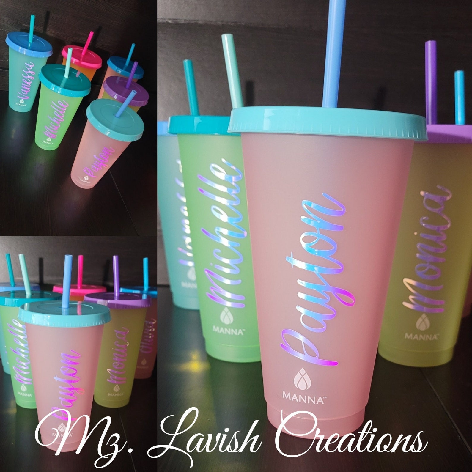 Personalized Color Changing Cold Cup | Customized Manna Cup With Lid ...