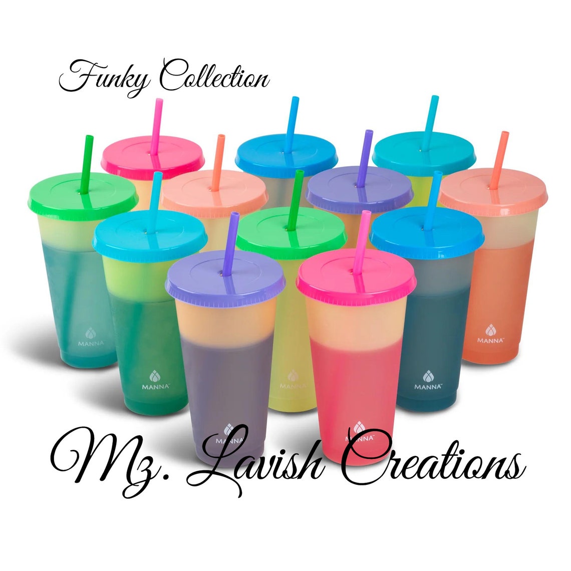 Personalized Color Changing Cold Cup | Customized Manna Cup With Lid ...