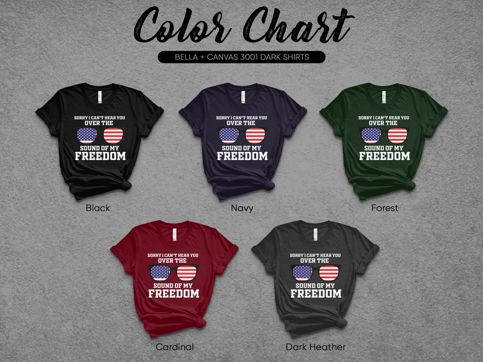 Sorry I Can't Hear You Over the Sound of My Freedom Shirt, USA Shirt ...