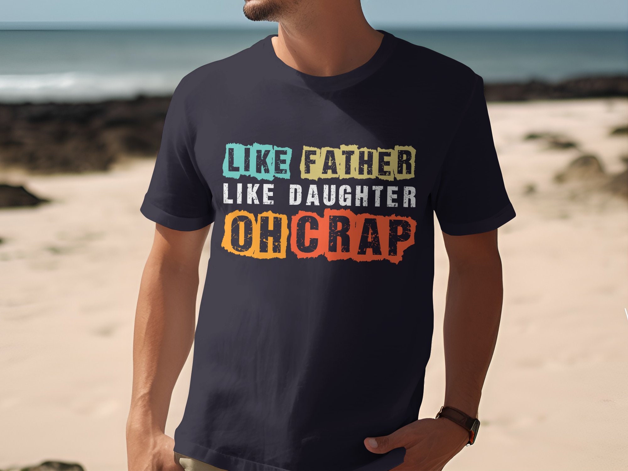 Like Father Like Daughter Oh Crap Shirt, Father's Day Gift, Gifts for ...