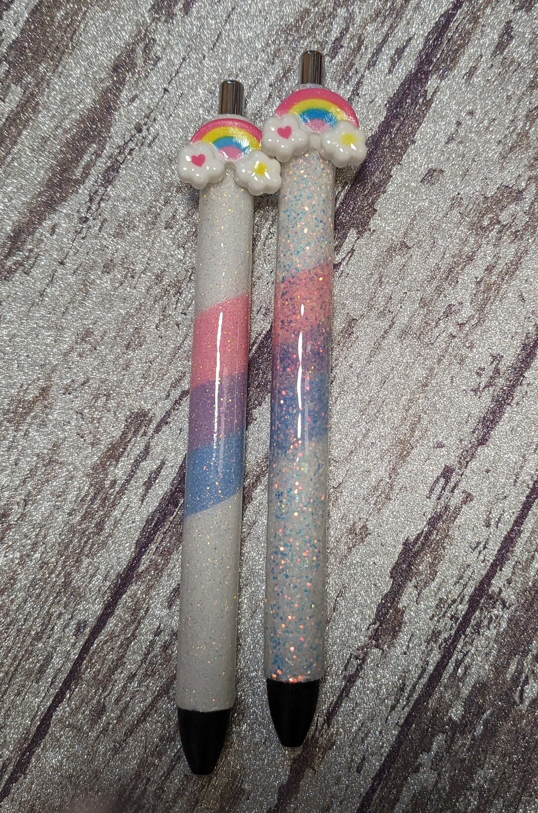 Rainbow Pen | Glitter Pen | Pastel Pen | - Etsy