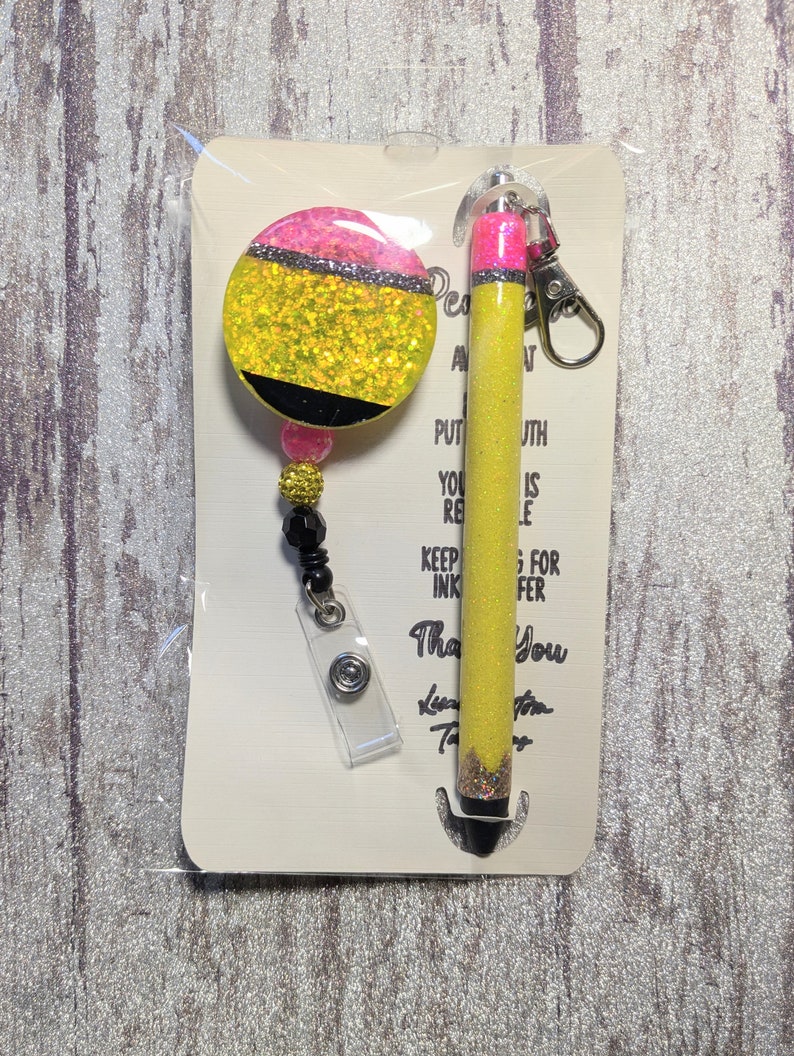 Badge Reel | Pencil Badge Reel Set | Pencil Badge Reel | Badge Reel ...