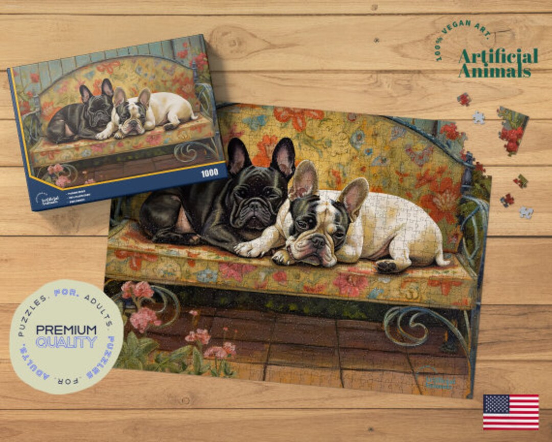 French Bulldog Jigsaw Puzzle Cute French Bulldog Gift for Frenchie ...