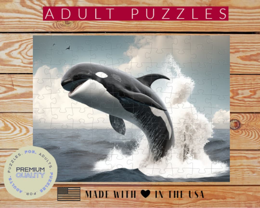 Killer Whale Jigsaw Puzzle Whale Puzzle Gifts for Wild Life - Etsy