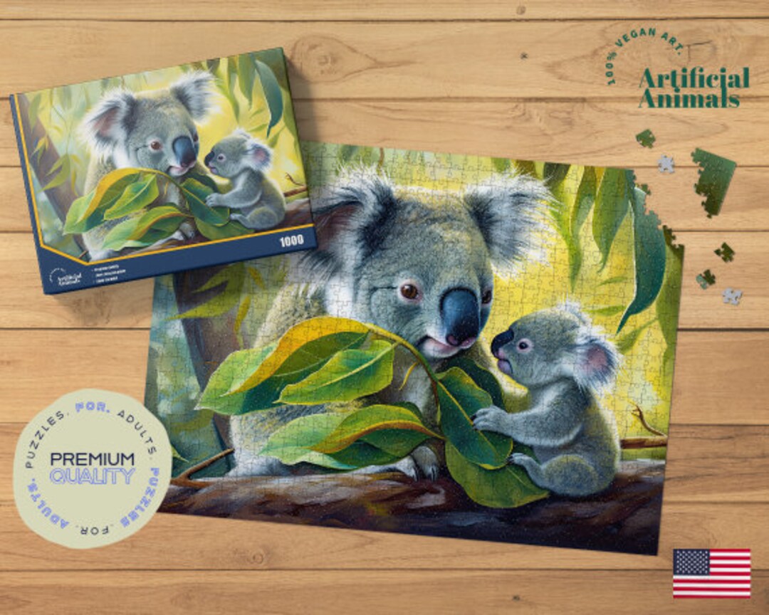 Koala Puzzle Jigsaw Puzzle Cute Koala Gift for Koala Bear Lovers - Etsy