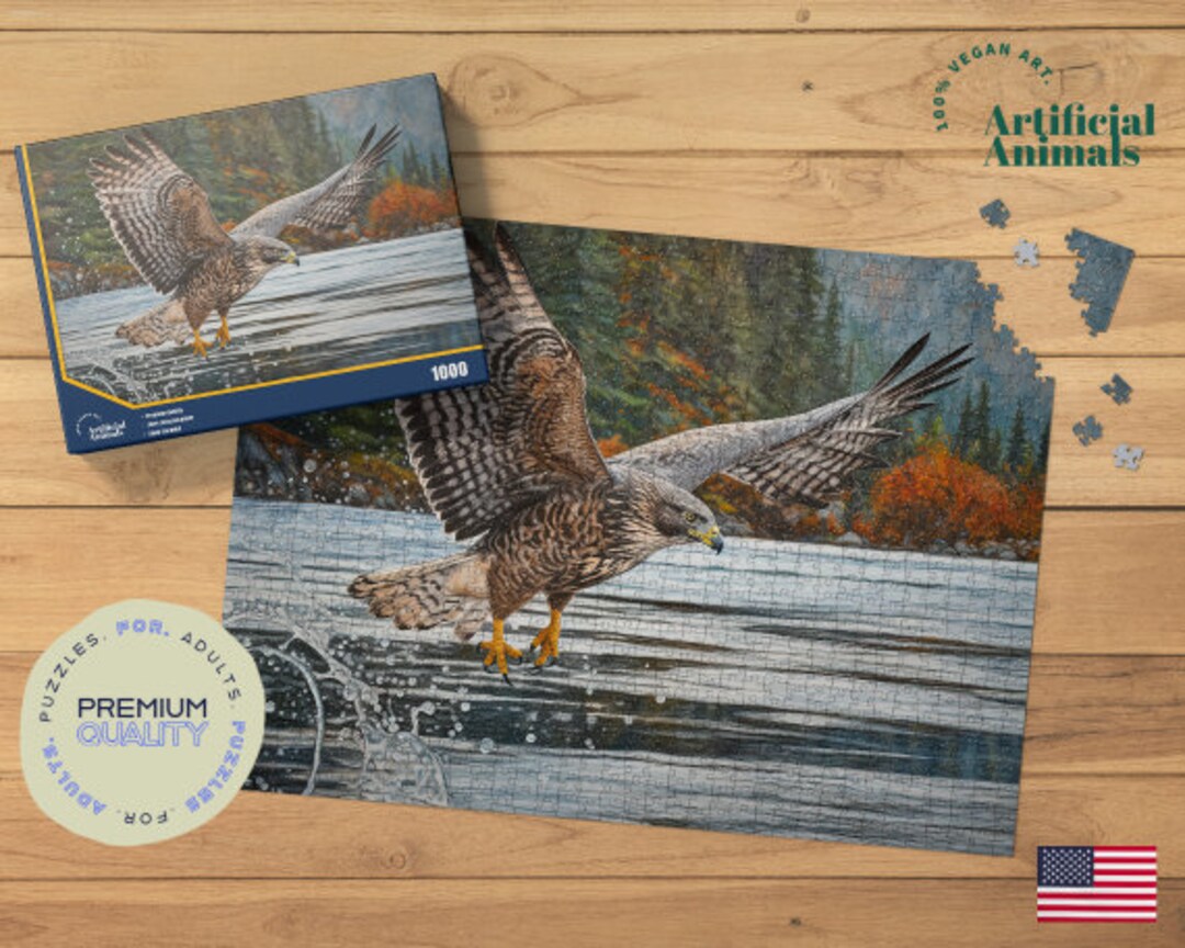 Cooper's Hawk Jigsaw Puzzle, Cooper Hawk, Bird Puzzle, Bird Art ...