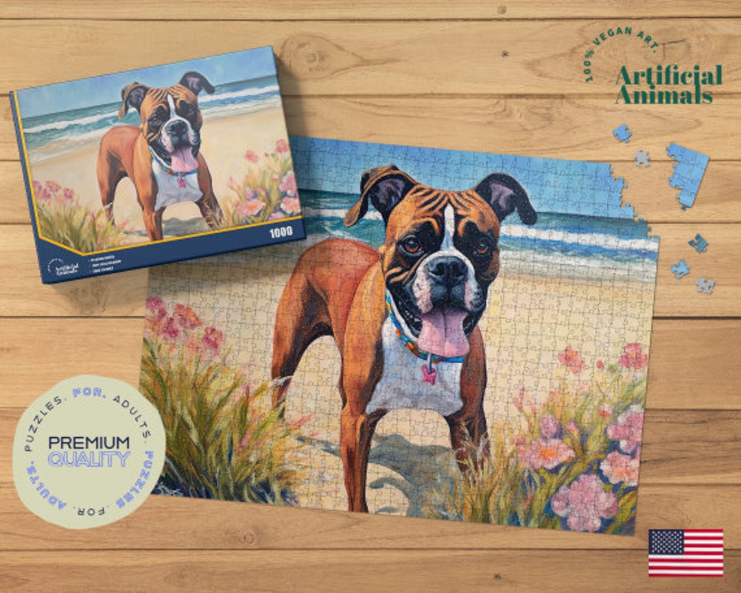 Boxer Jigsaw Puzzle, Dog Puzzle, Animal Puzzle, Puzzle for Adults ...