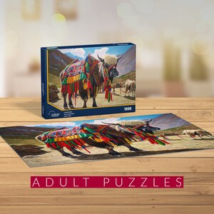 Tibetan Ox Jigsaw Puzzle | Nature Art | Eco Friendly | Puzzle for ...