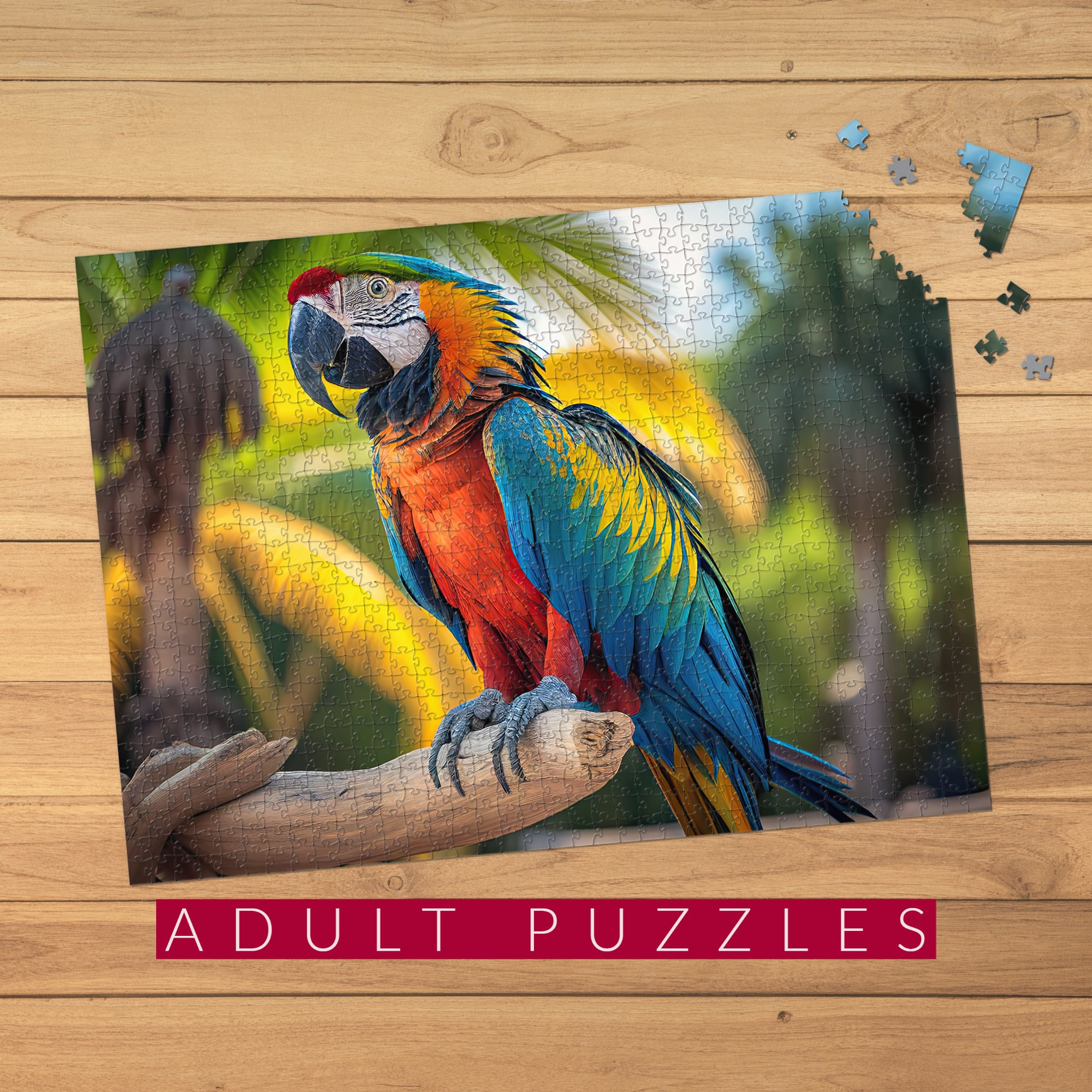 Macaw Jigsaw Puzzle, Parrot Jigsaw, Jigsaw Puzzles With Birds, Presents ...