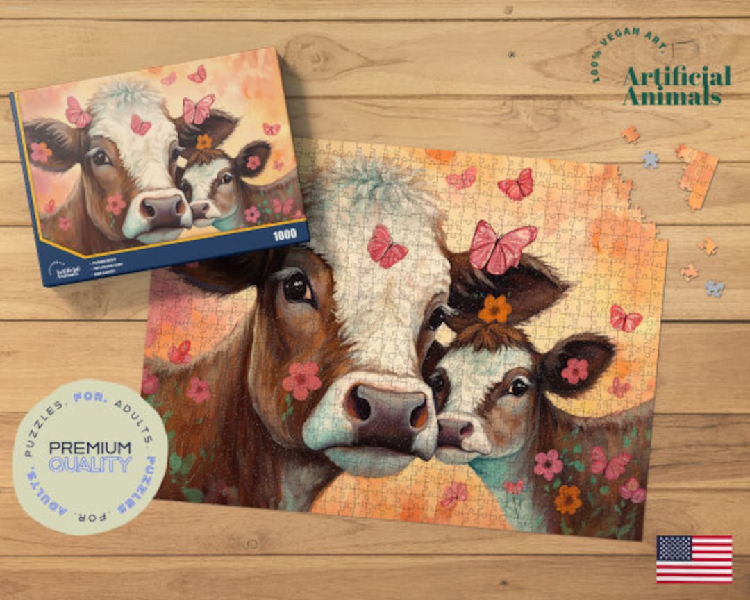 Cow and Calf Puzzle | Jigsaw Puzzle | Sweet and Unique Mother's Day ...