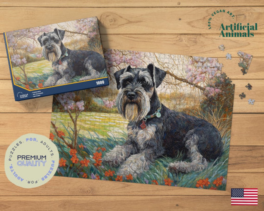 Schnauzer Puzzle, Gifts for Dog Owners, Dog Gift Ideas, Animal Puzzles ...