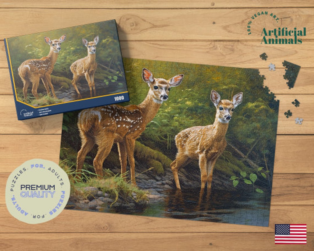 Whitetail Deer Puzzle, Animal Puzzles, Nature Puzzles for Adults ...