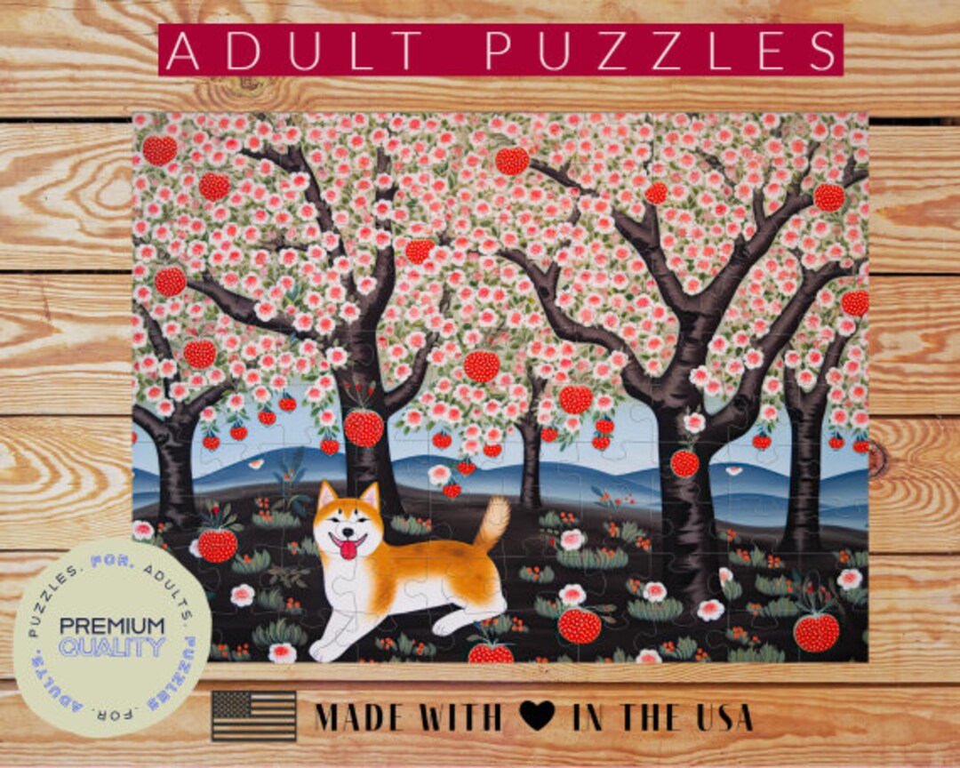 Shiba Inu Jigsaw Puzzle Shiba Inu Gifts Shiba Inu Art Dog - Etsy