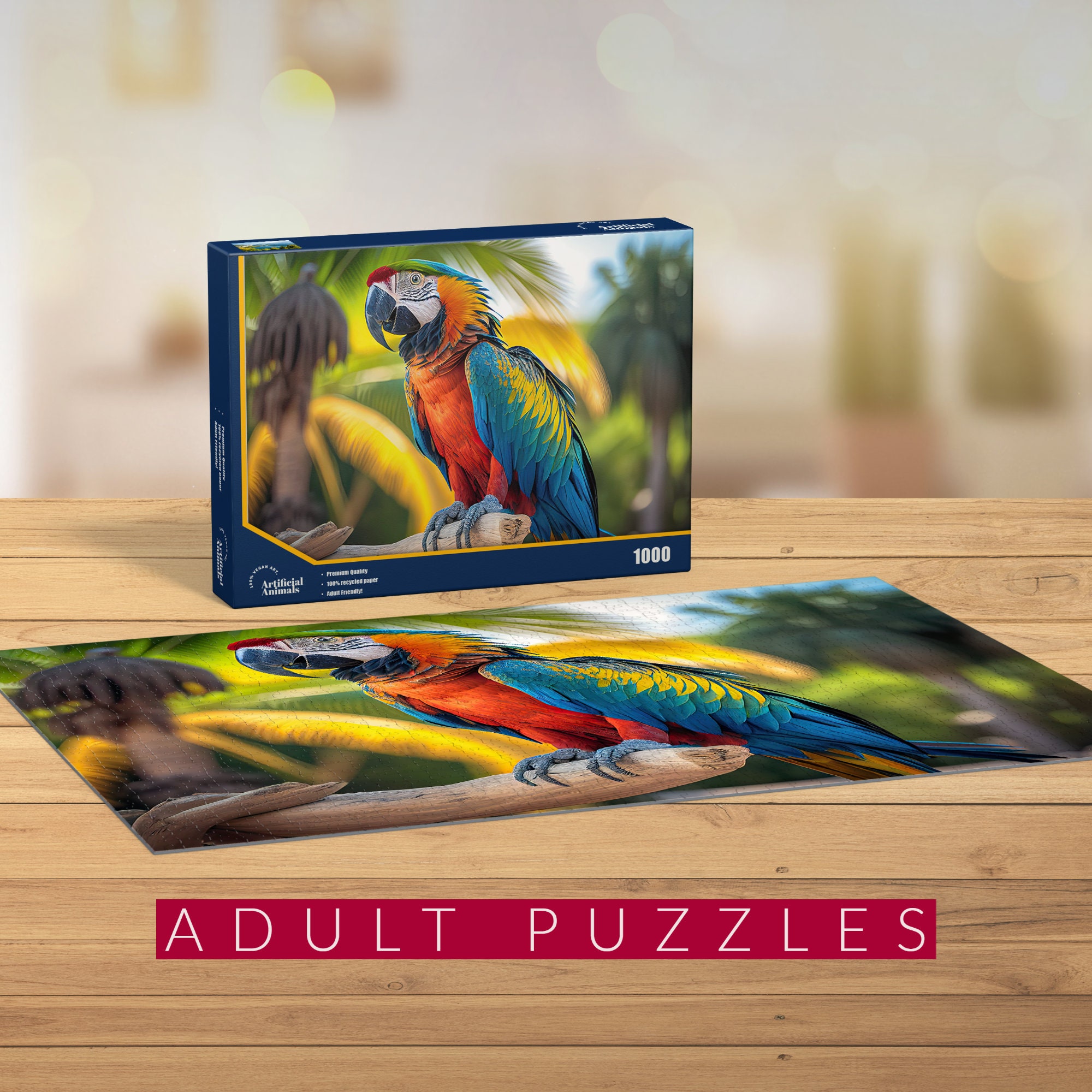 Macaw Jigsaw Puzzle, Parrot Jigsaw, Jigsaw Puzzles With Birds, Presents ...
